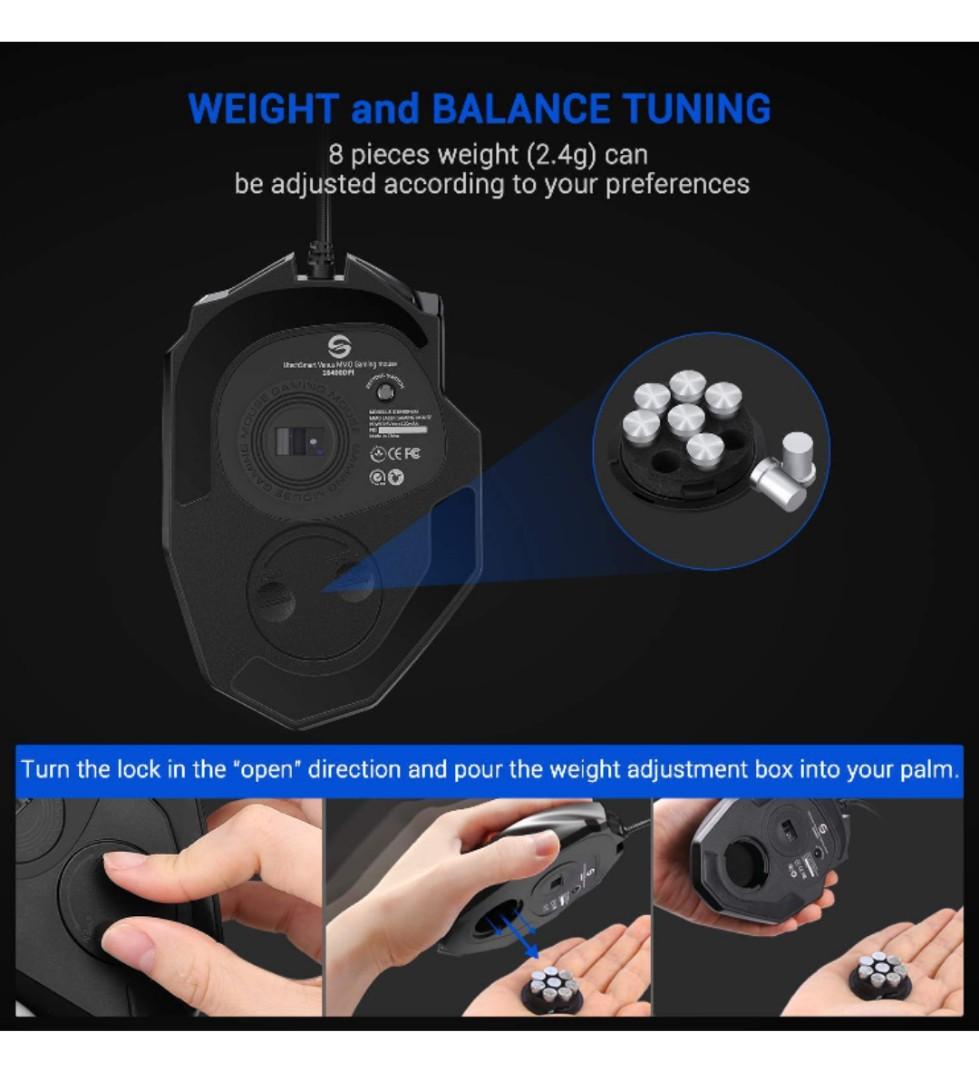 UtechSmart Venus Gaming Mouse RGB Wired, 16400, Computers & Tech, Parts ...