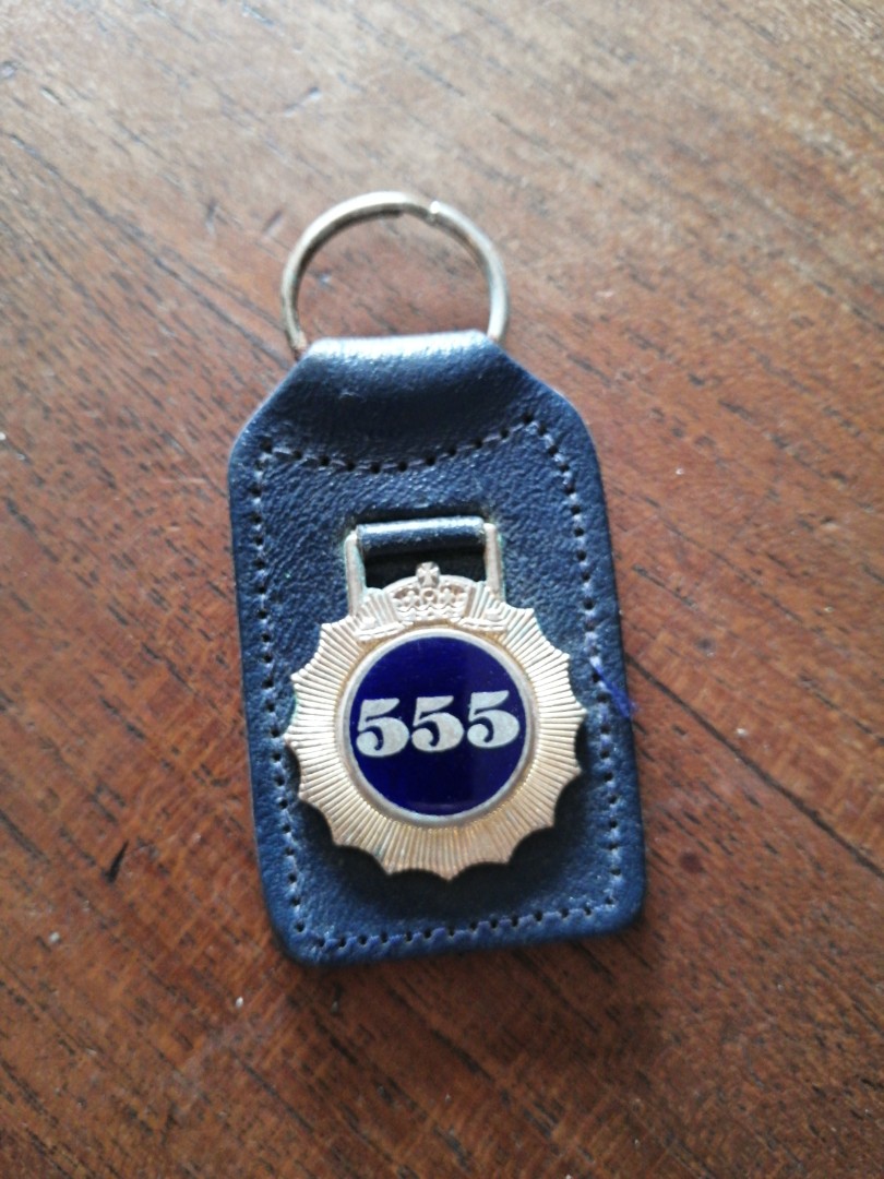 Vintage 555 leather keychain Made in England, Hobbies & Toys ...