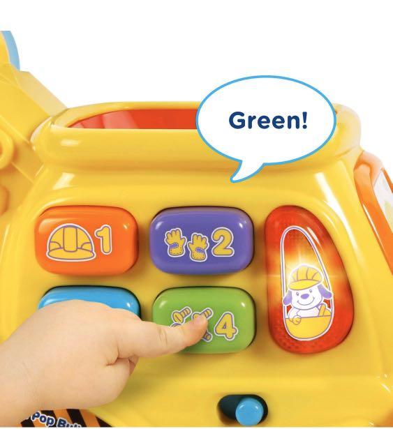 VTech Pop-a-Balls Push & Pop Bulldozer, Hobbies & Toys, Toys & Games on ...