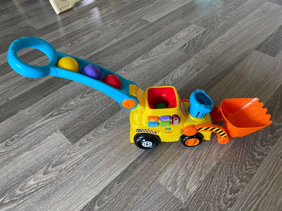 VTech Pop-a-Balls Push & Pop Bulldozer, Hobbies & Toys, Toys & Games on ...