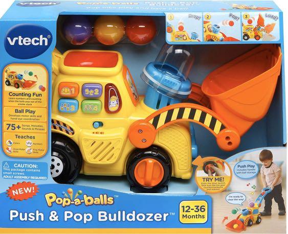 VTech Pop-a-Balls Push & Pop Bulldozer, Hobbies & Toys, Toys & Games on ...