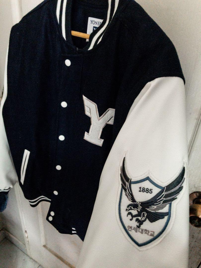 Yonsei University Varsity School Baseball Jacket, Men's Fashion, Coats ...