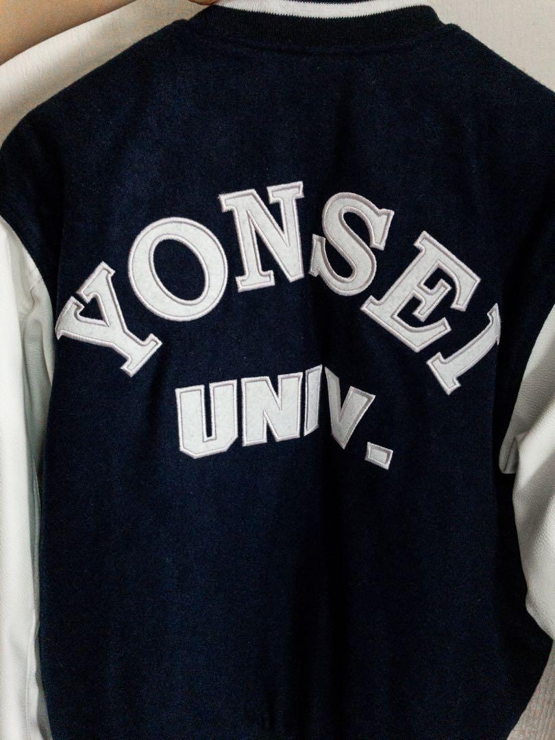 Yonsei University Varsity School Baseball Jacket, Men's Fashion, Coats ...