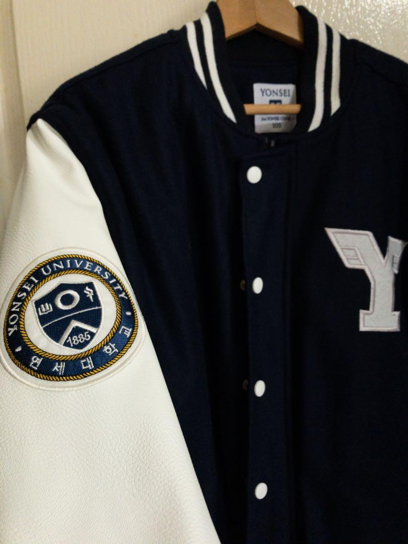 Yonsei University Varsity School Baseball Jacket, Men's Fashion, Coats ...