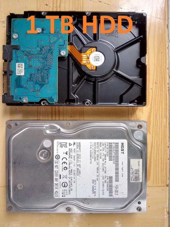 1 TB HDD with FREE 4GB RAM (used), Computers & Tech, Parts ...