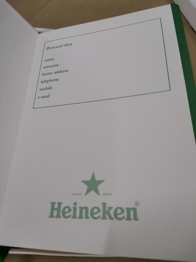 Collectable Heineken Original Notebook, Hobbies & Toys, Stationery ...