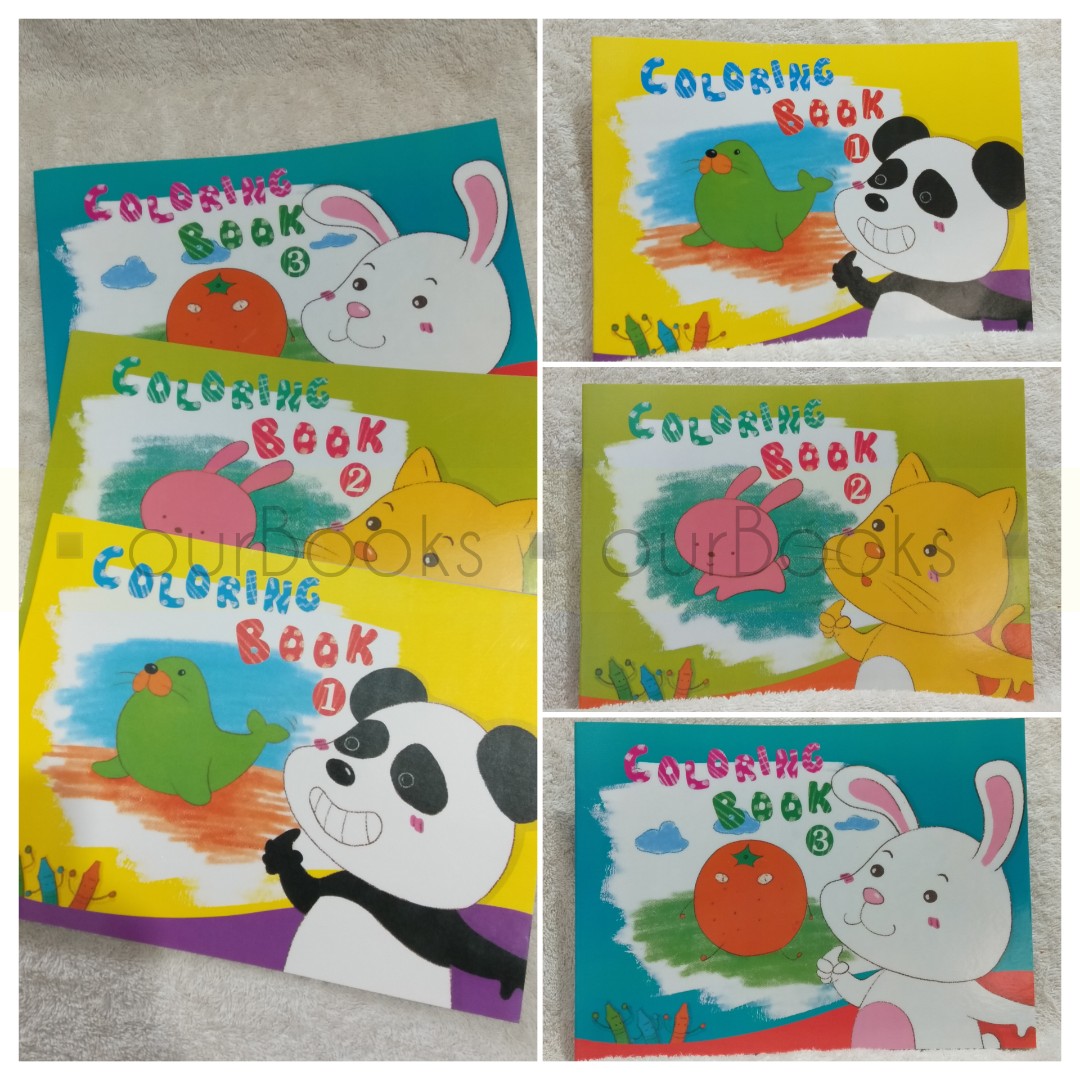 Coloring Book Level 1 2 3, Hobbies & Toys, Books & Magazines, Children ...