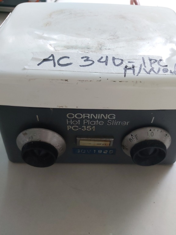 Corning PC-351 hotplate Stirrer laboratory heater heating ceramic ...