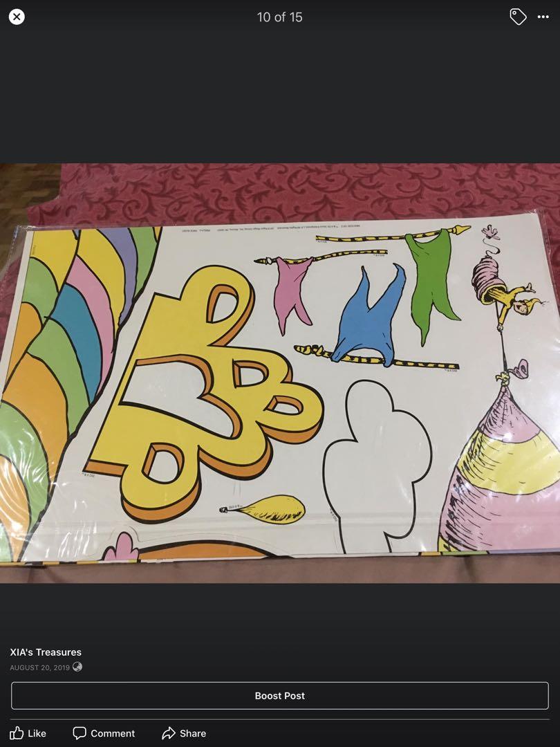 Dr. Seuss Bulletin Board Set (Oh! The Places You’ll Go), Hobbies & Toys ...