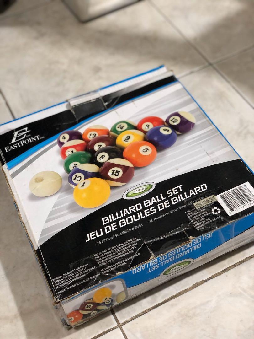 Eastpoint Billiard Ball Set, Sports Equipment, Sports & Games ...