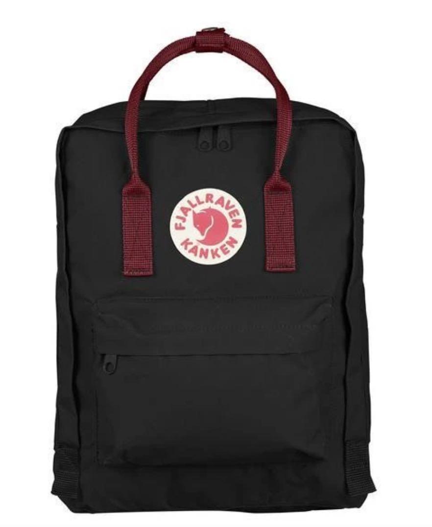 Fjallraven Authentic Kanken Class Black-Ox Red Backpack, Women's ...