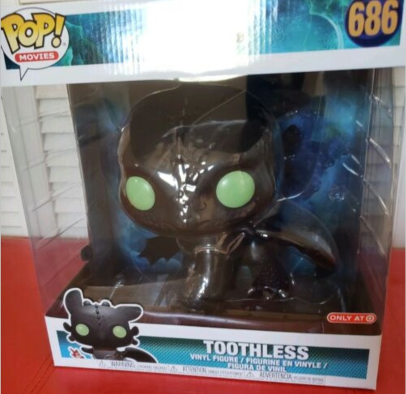 美版 現貨 Funko POP How to train your tragon 3 Toothless #686 10-inch super ...