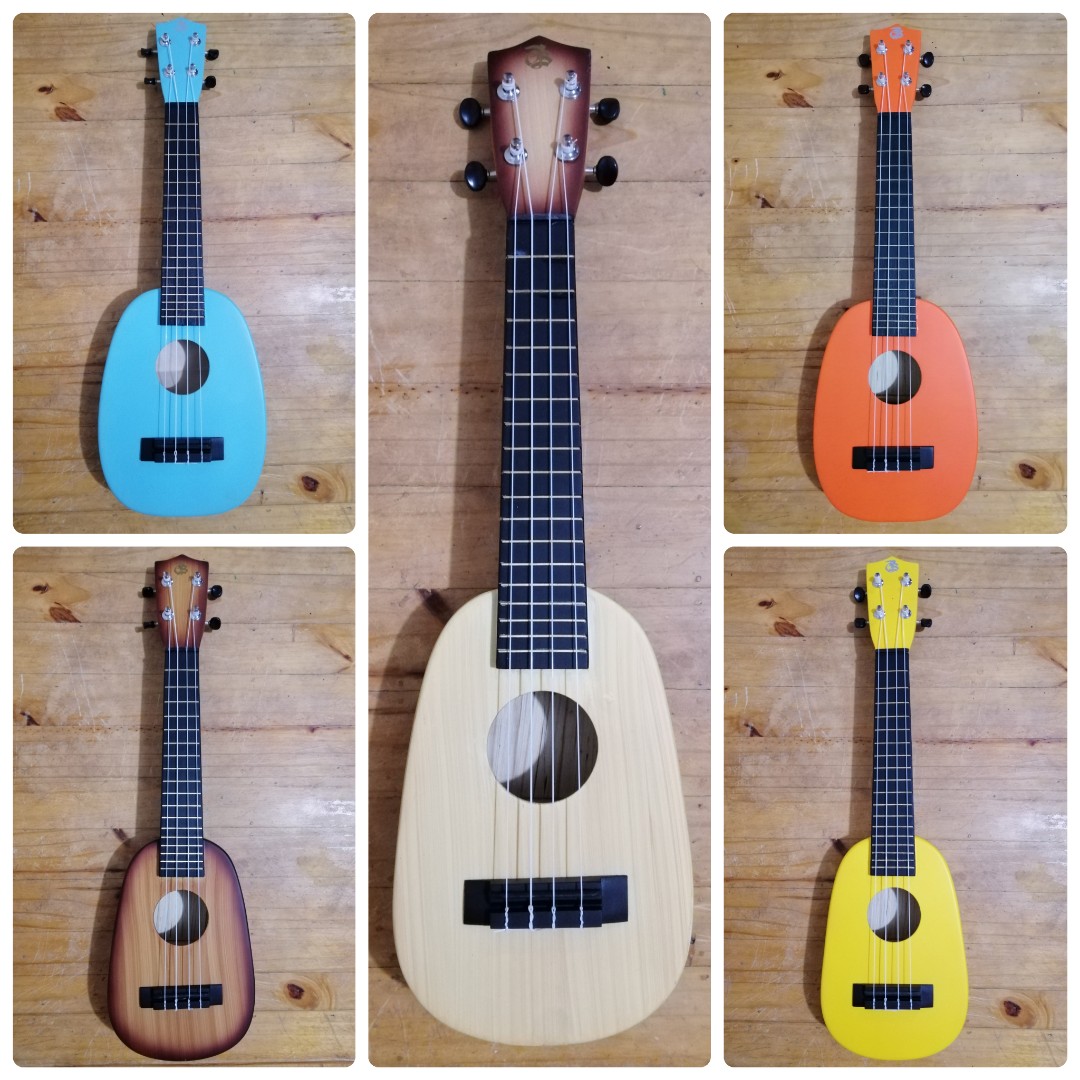 Handcrafted Pineapple Shape Ukulele, Hobbies & Toys, Music & Media, CDs ...