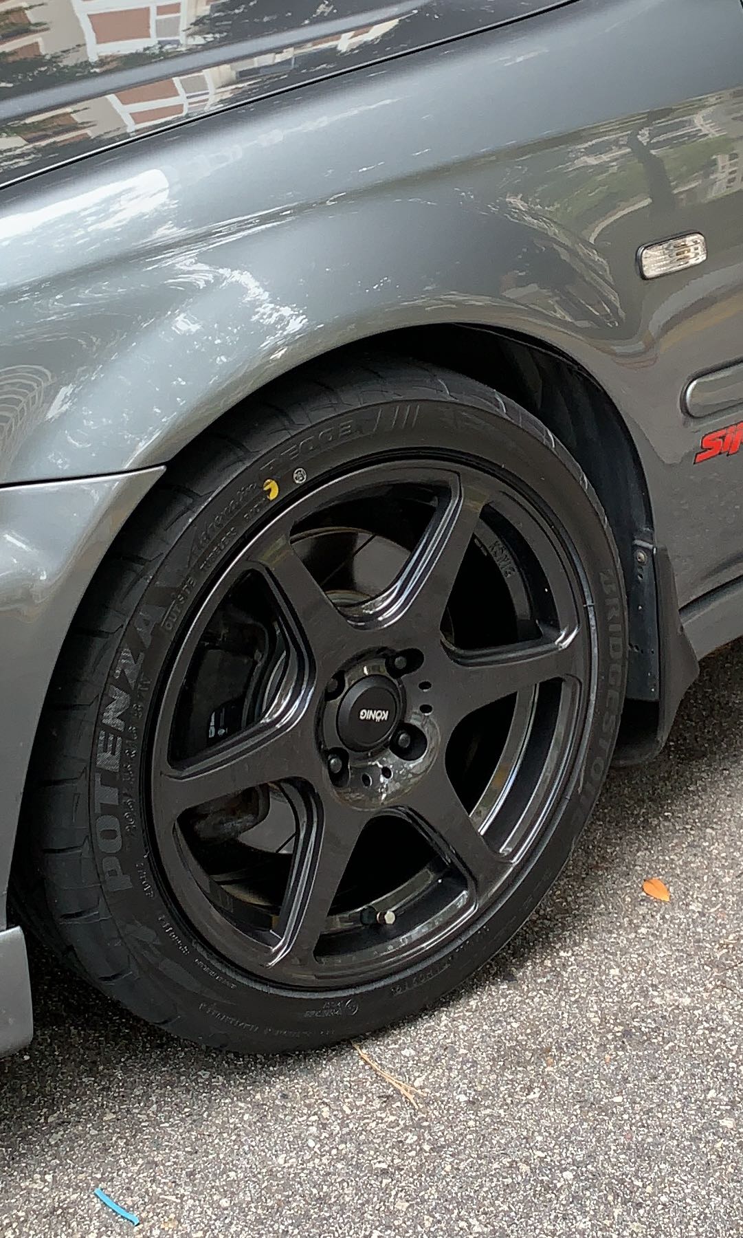 Konig Tandem 16 inch wheels + re003, Car Accessories, Tyres & Rims on ...