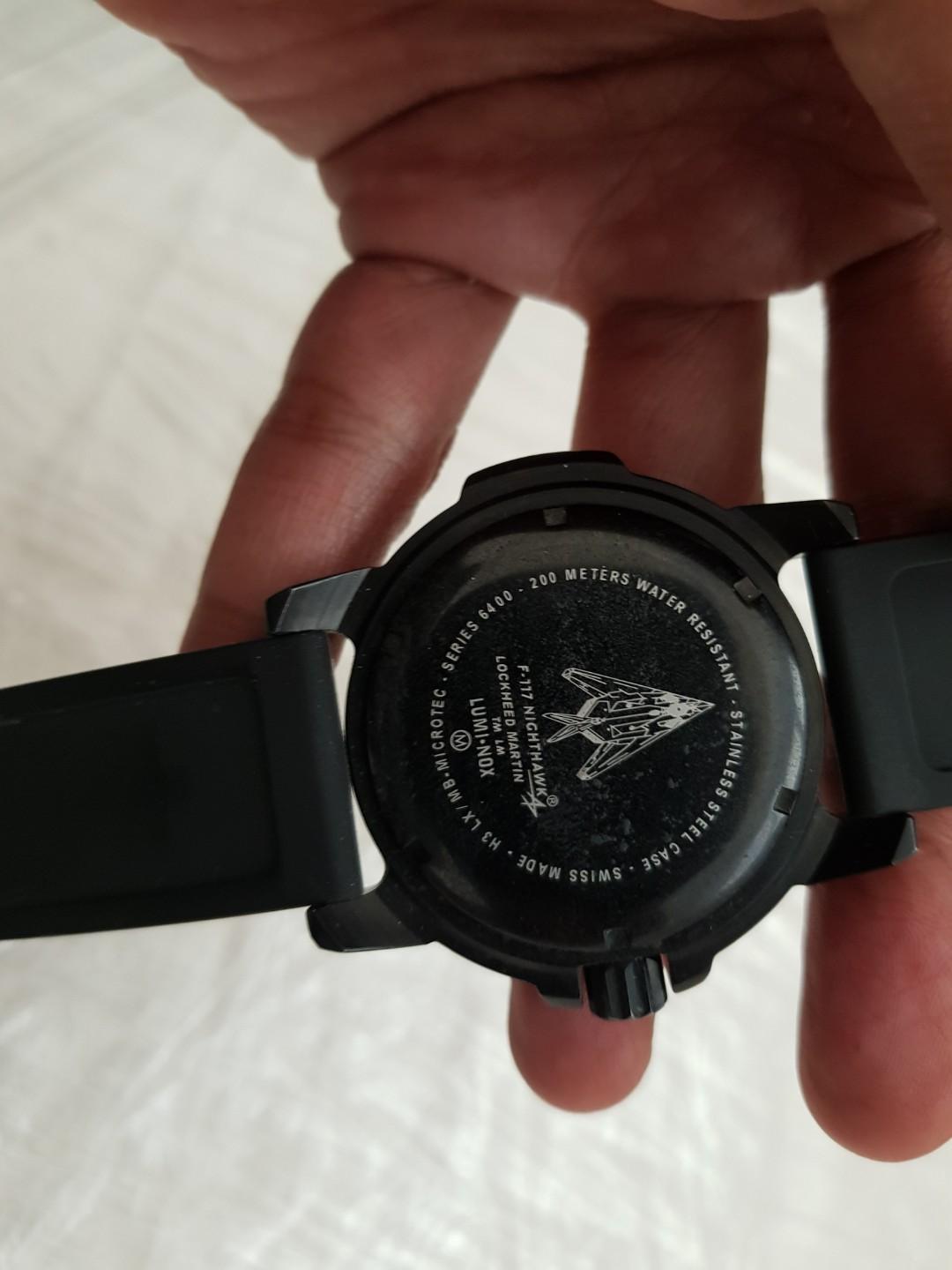 Luminox 6402BO F-117 Nighthawk Lockheed Martin, Men's Fashion, Watches ...