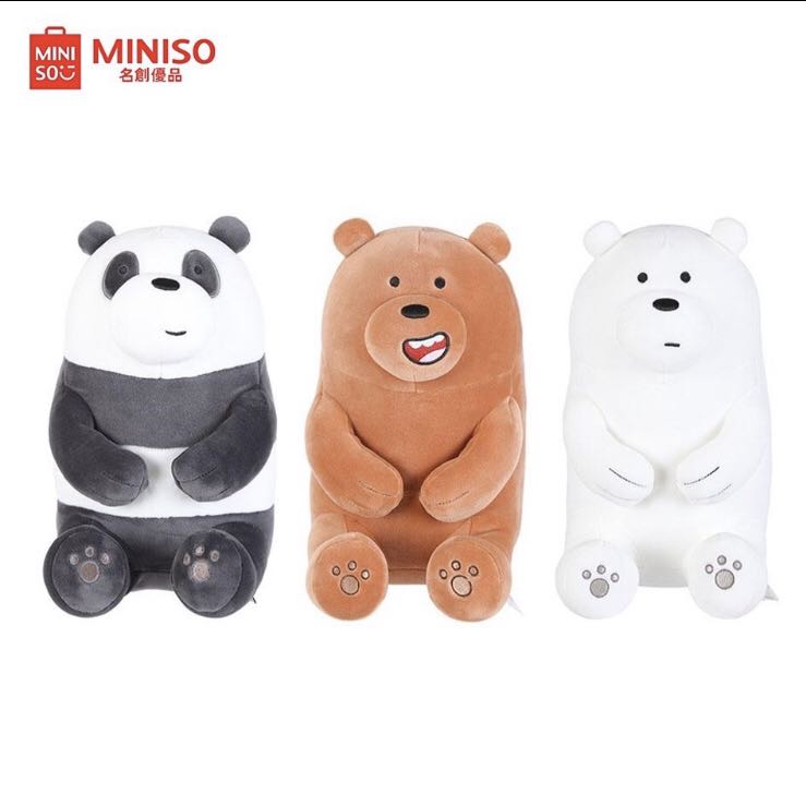 Miniso We Bare Bears (one set), Hobbies & Toys, Toys & Games on Carousell