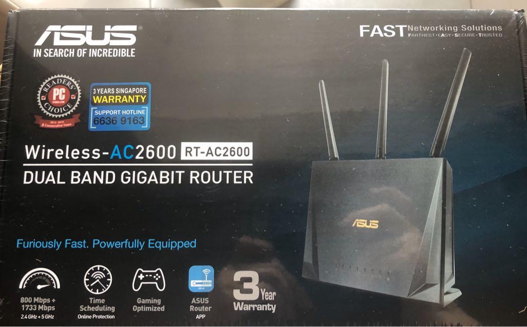 NEW ASUS Wireless-AC2600 Router, Computers & Tech, Parts & Accessories ...