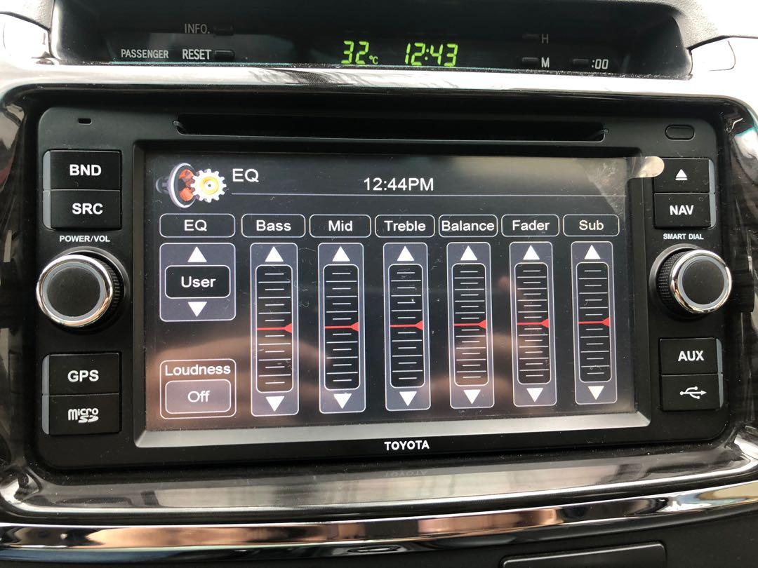 Stock Head Unit (AVT) from Fortuner ‘14 1st gen, Car Parts ...