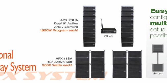 Topp pro line array APEX 28HA 18SA auditorium theater concert, Commercial & Industrial ...