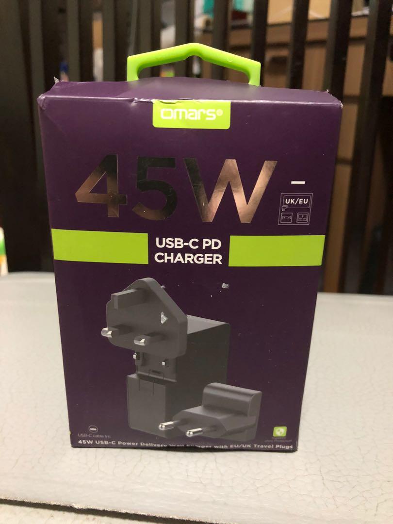 USB-C PD Wall Charger 45W Fast Charge, Mobile Phones & Gadgets, Mobile ...