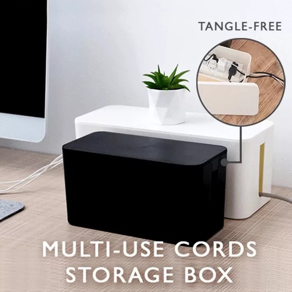 Wifi Router Box Wood Plastic Cable Storage Box Case Socket Organizer ...