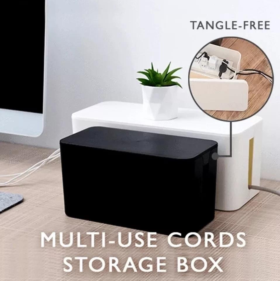 Wifi Router Box Wood Plastic Cable Storage Box Case Socket Organizer ...