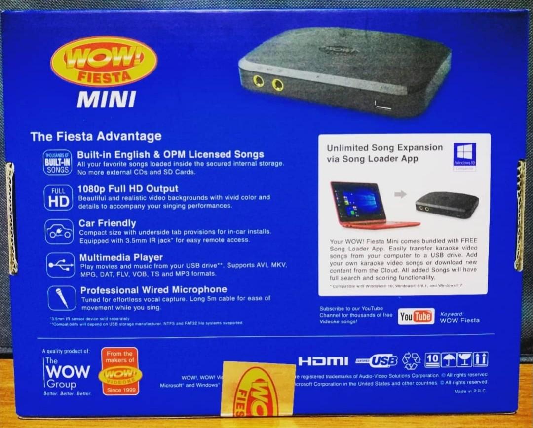 WOW Fiesta Mini Karaoke, Audio, Other Audio Equipment on Carousell