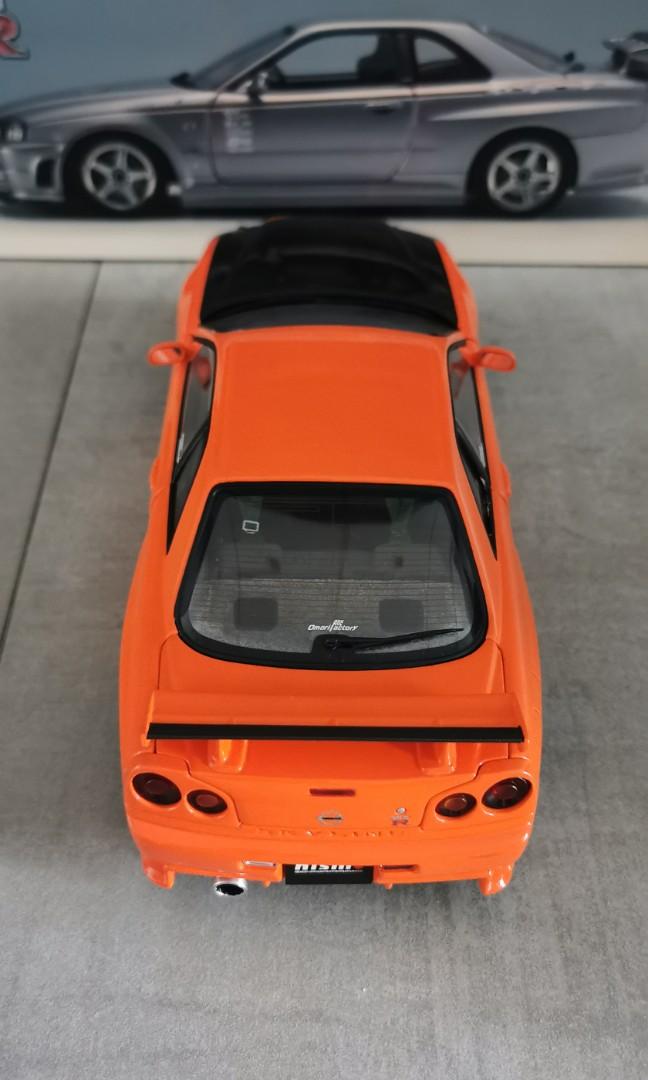 1/18 Custom Autoart Nissan R34 GT-R S-Tune Plain Body Ver Wif Black ...