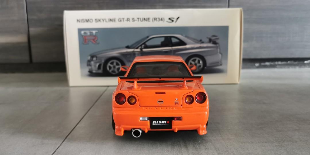 1/18 Custom Autoart Nissan R34 GT-R S-Tune Plain Body Ver Wif Black ...