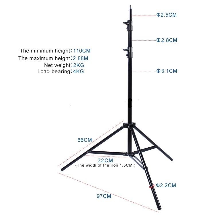 (out of stock) 2.8M heavy duty backdrop stand Telescopic crossbar bar ...