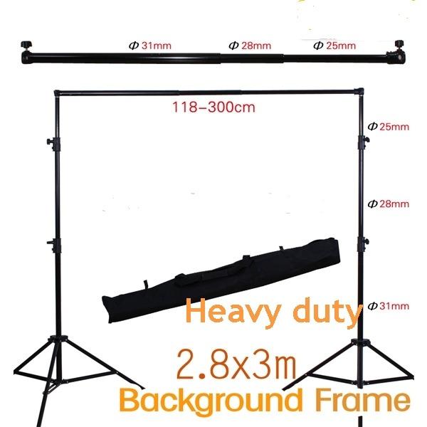 (out of stock) 2.8M heavy duty backdrop stand Telescopic crossbar bar ...