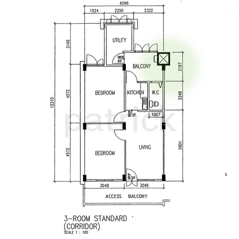 7 Mins Walk to Boon Keng MRT! Spacious & Corner Unit! Additional ...