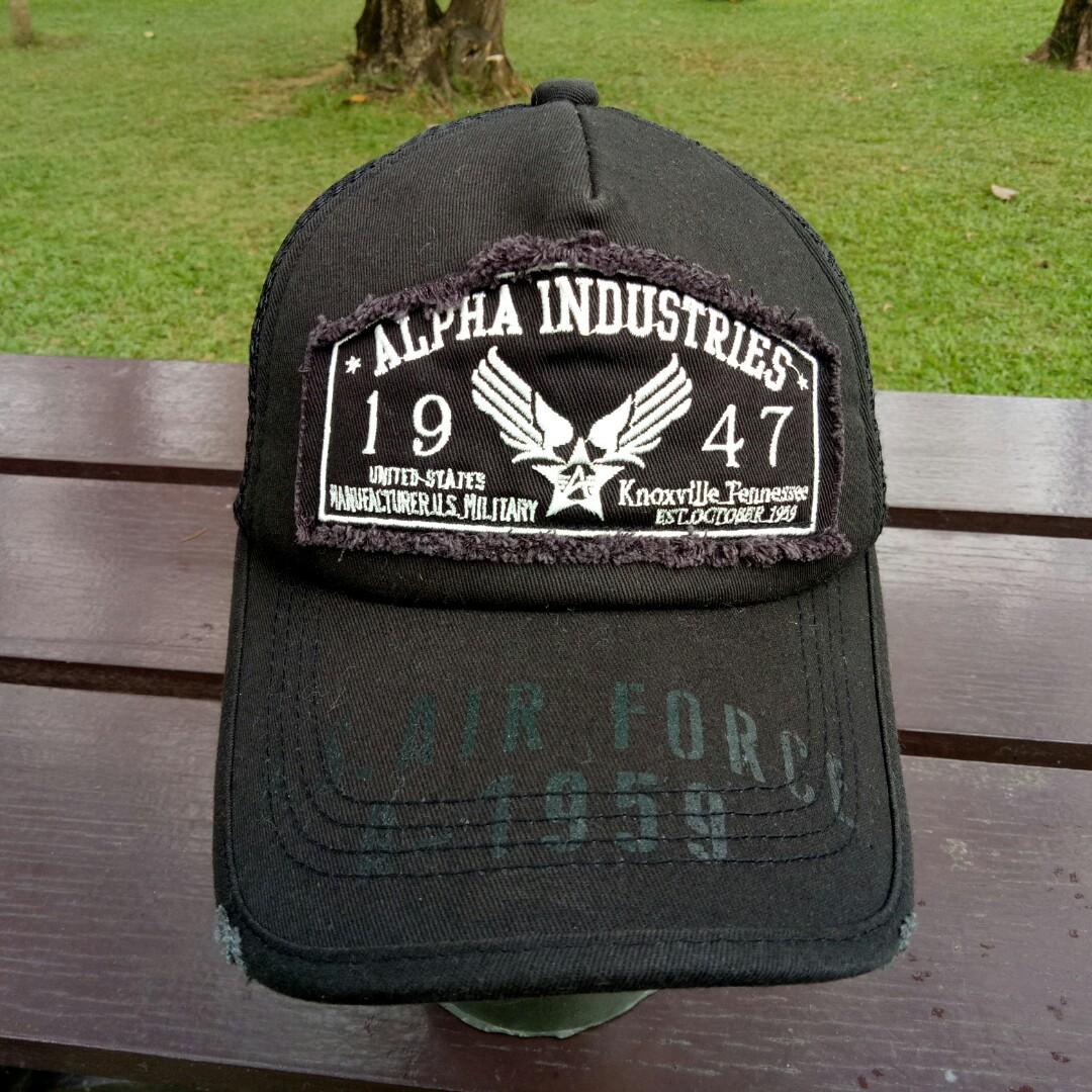 Alpha Industries Trucker Cap Hat Topi Skinhead Mods Vespa Lambretta ...