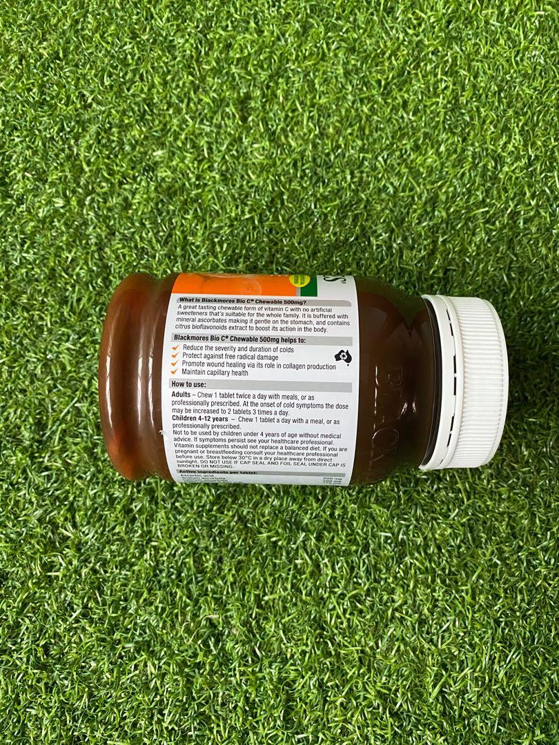 Blackmores Vitamin C chewable 200 tablets , Health & Nutrition, Health ...