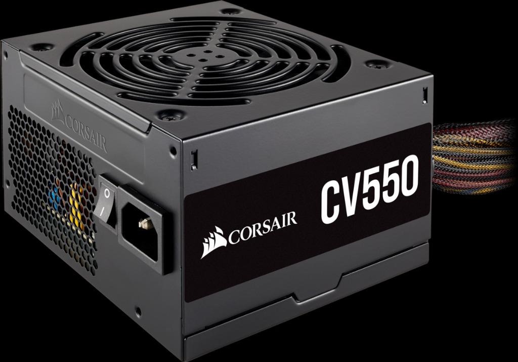 CORSAIR CV550 550W PSU 80+ BRONZE COMPONENT POWER SUPPLY UNIT SKU CP ...
