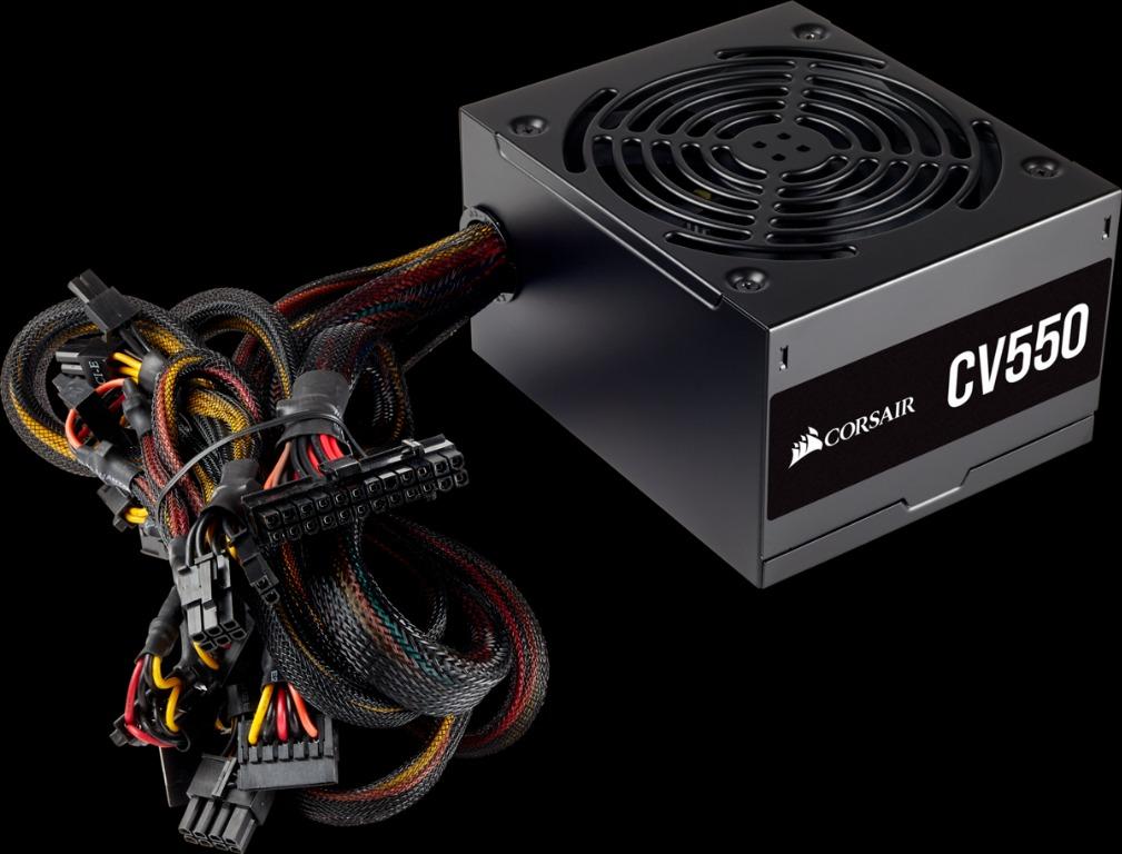 CORSAIR CV550 550W PSU 80+ BRONZE COMPONENT POWER SUPPLY UNIT SKU CP ...