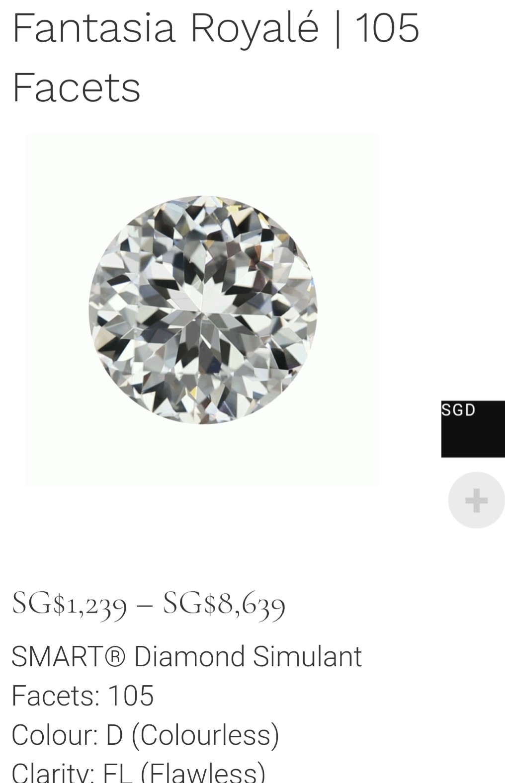 Gordon Max Smart Diamond 0.75ct, Luxury, Accessories on Carousell