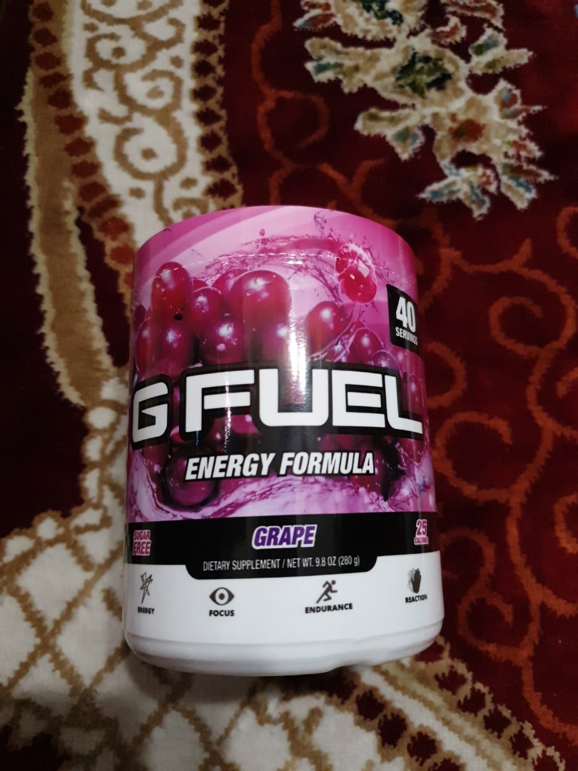 Grape Gfuel, Health & Nutrition, Health Supplements, Sports & Fitness ...