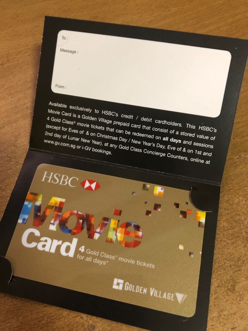 GV Gold Class movie card - All Days, Tickets & Vouchers, Vouchers on ...