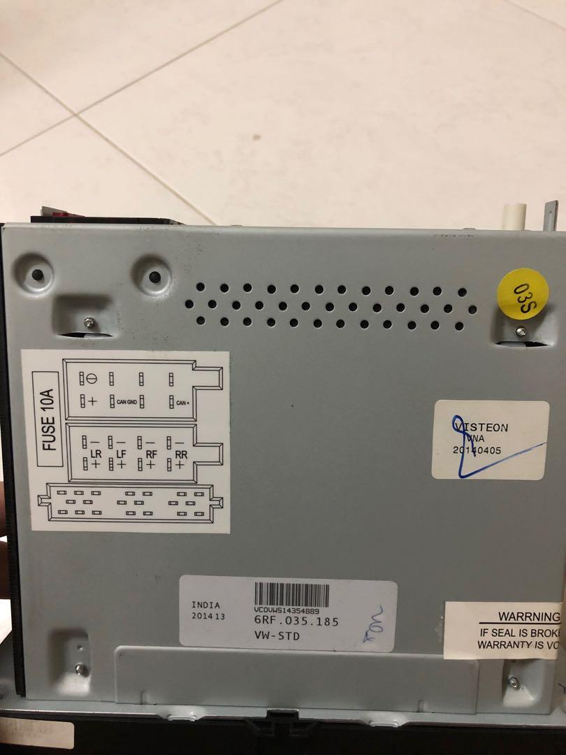 Volkswagen RCD320 Head Unit, Car Accessories, Electronics & Lights on ...