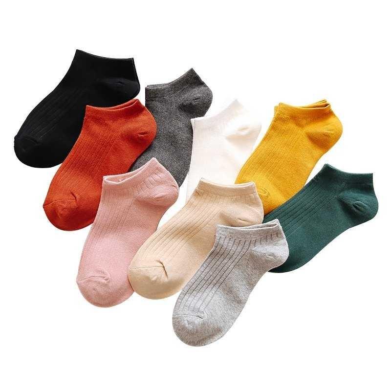 Korean Candy Pastel Color Pop Low Cut Socks for Women, Women's Fashion ...