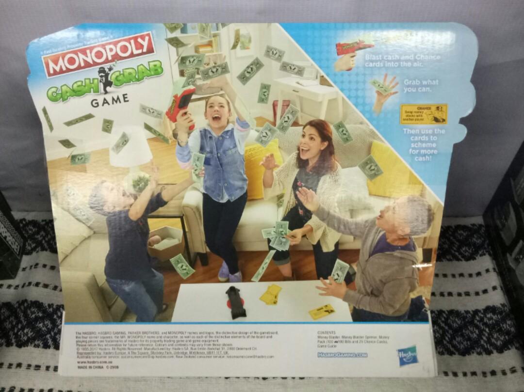 Monopoly Cash Grab Game., Hobbies & Toys, Toys & Games on Carousell