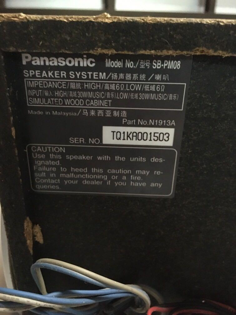 panasonic speaker, Audio, Soundbars, Speakers & Amplifiers on Carousell