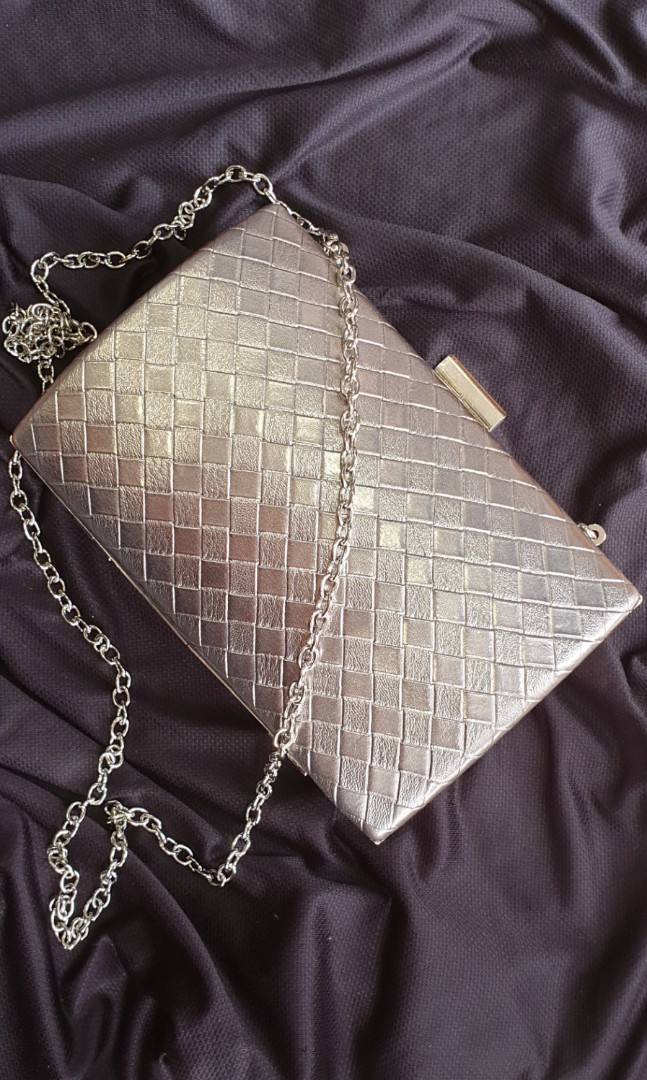 Silver Clutch, Luxury, Bags & Wallets on Carousell