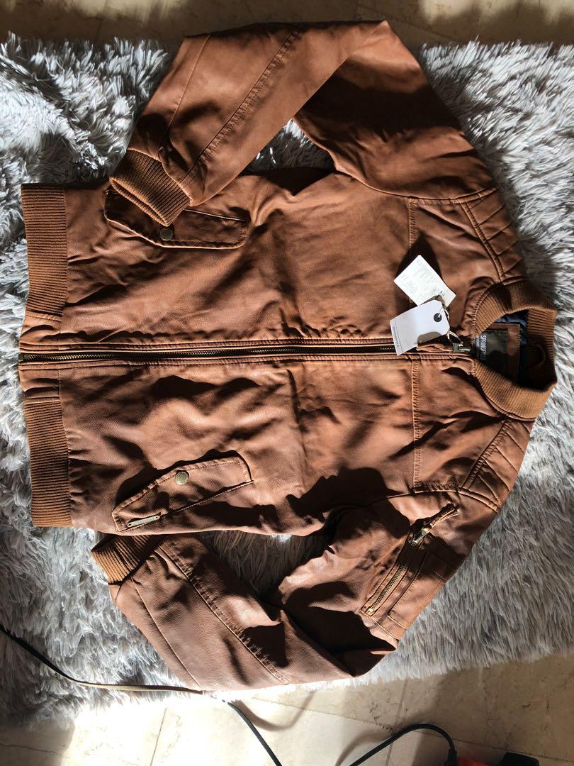 Springfield leather jacket ( sizes xs- xl), Men's Fashion, Coats ...