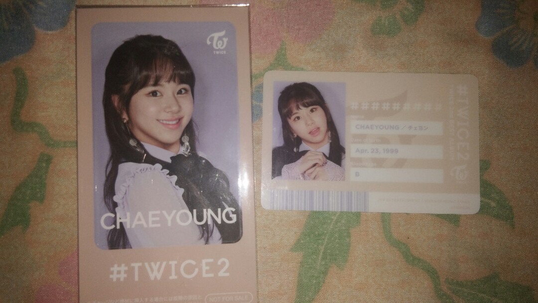 TWICE | #TWICE2 CHAEYOUNG SET (ID, IC Sticker), Hobbies & Toys ...