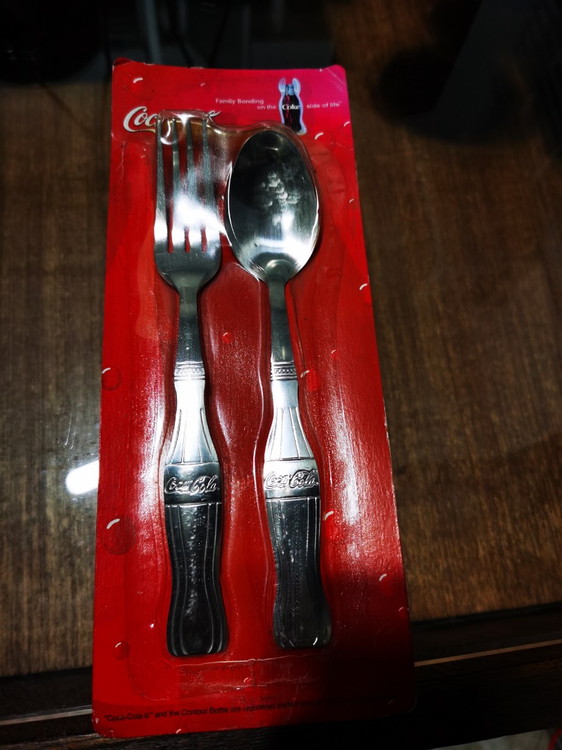 Vintage Coca cola spoon and fork, Hobbies & Toys, Memorabilia ...