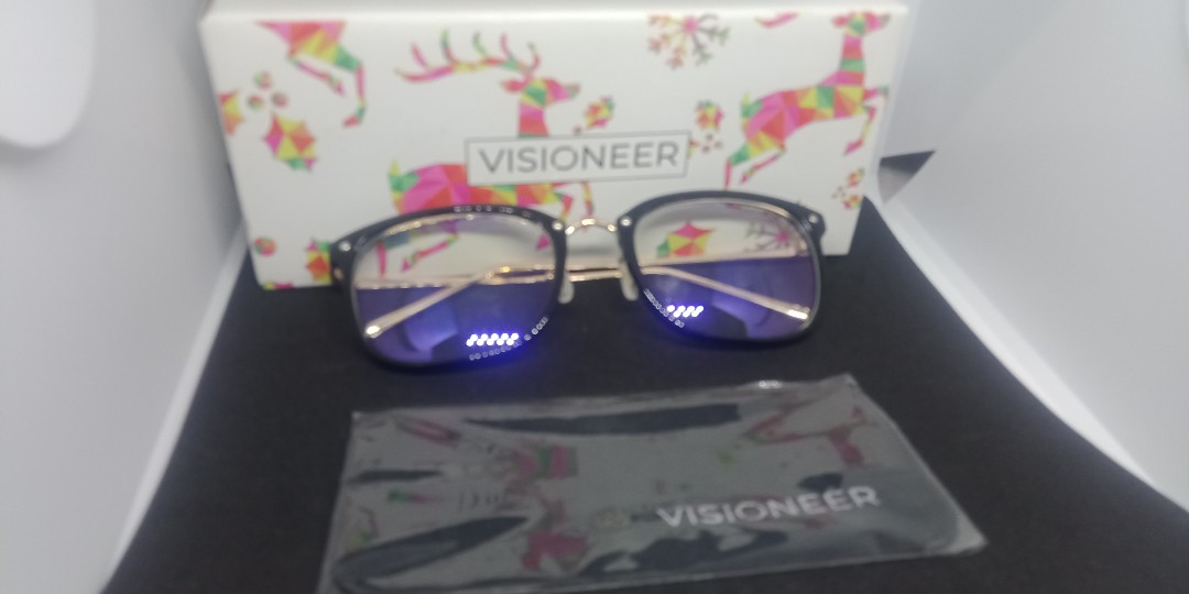 Visioneer Anti Radiation Eyeglasses with FREEBIES, Men's Fashion ...