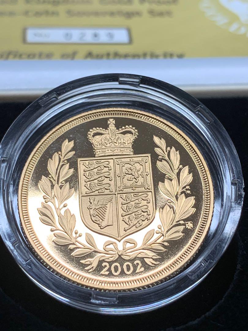 2002 GOLDEN JUBILEE SOVEREIGN GOLD PROOF 3-COIN SET, Hobbies & Toys ...