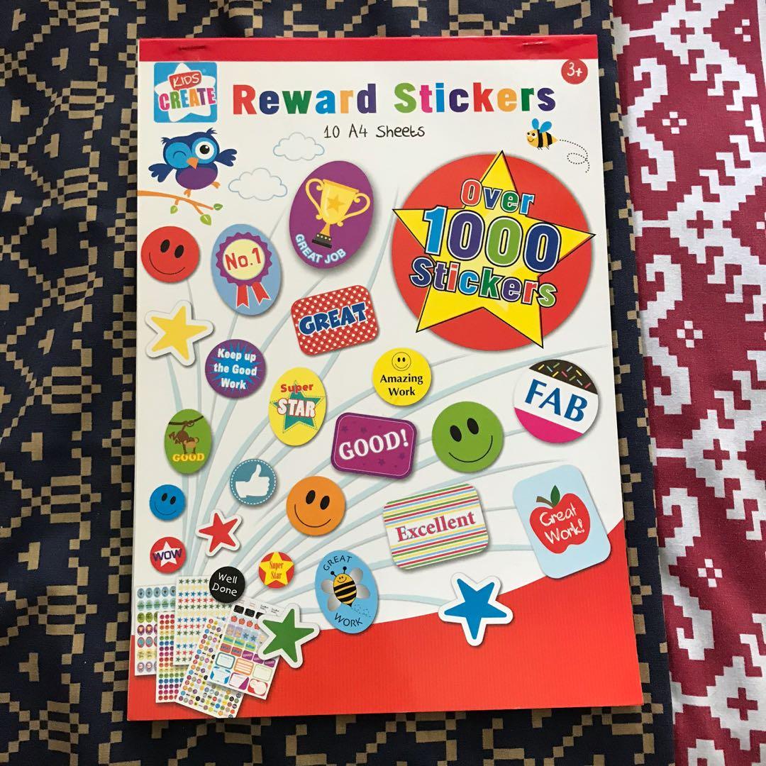A4 Reward Stickers Booklet, Hobbies & Toys, Stationery & Craft ...